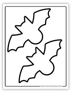 Bat Templates (Free PDF Printables) - Simply Love Coloring