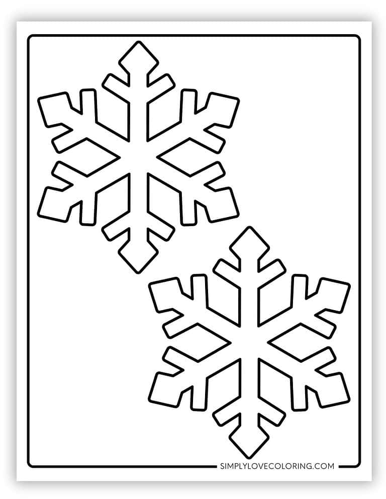 Snowflake Templates (Free PDF Printables) - Simply Love Coloring