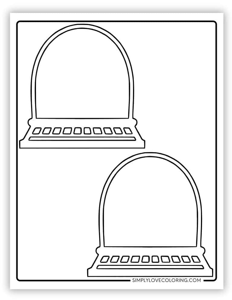 Snow Globe Templates (Free PDF Printables) - Simply Love Coloring