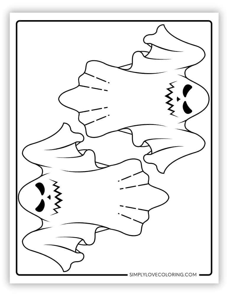 Ghost Templates (Free PDF Printables) - Simply Love Coloring