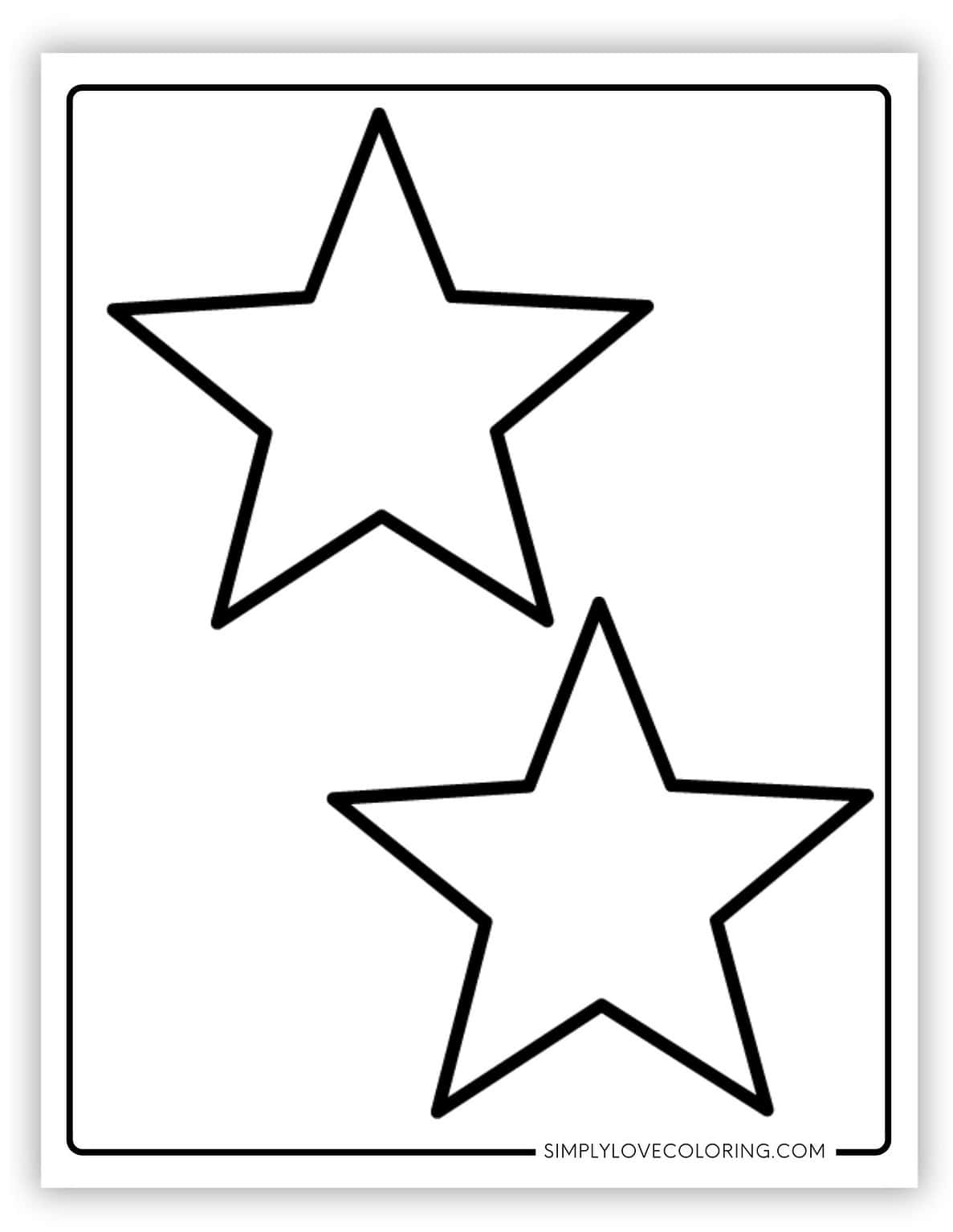 Star Templates (Free PDF Printables) - Simply Love Coloring