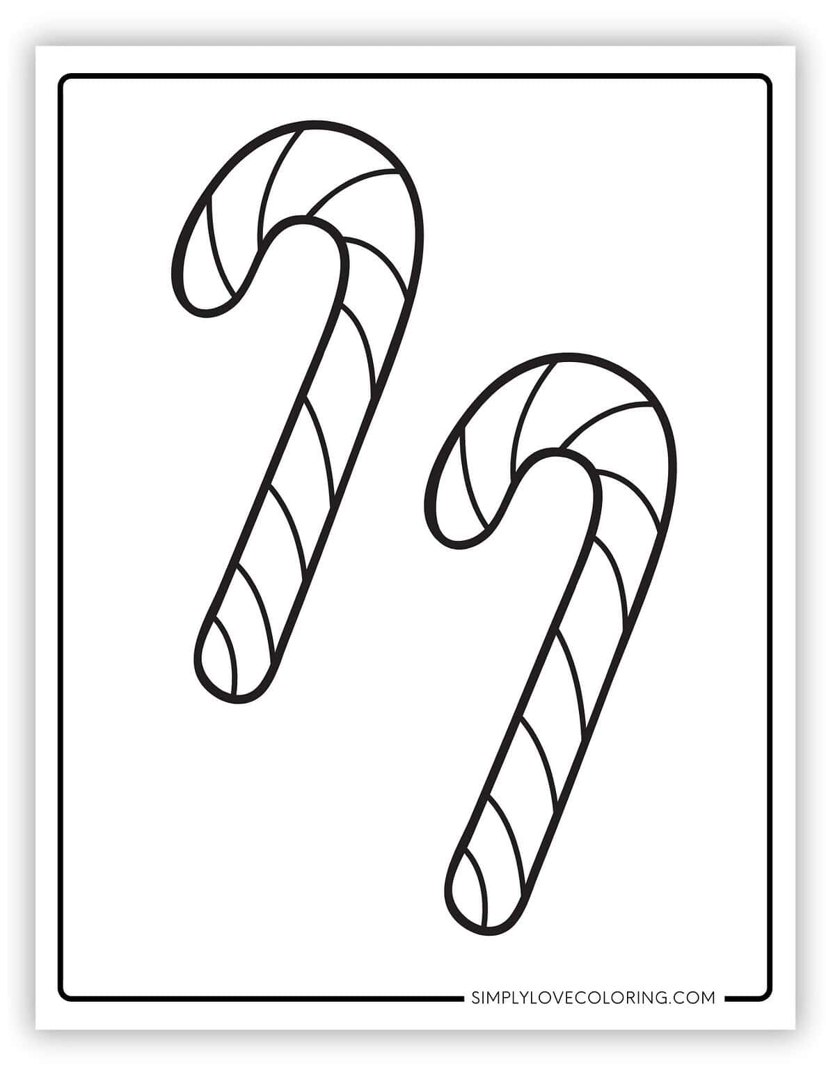 Candy Cane Templates (Free PDF Printables) - Simply Love Coloring