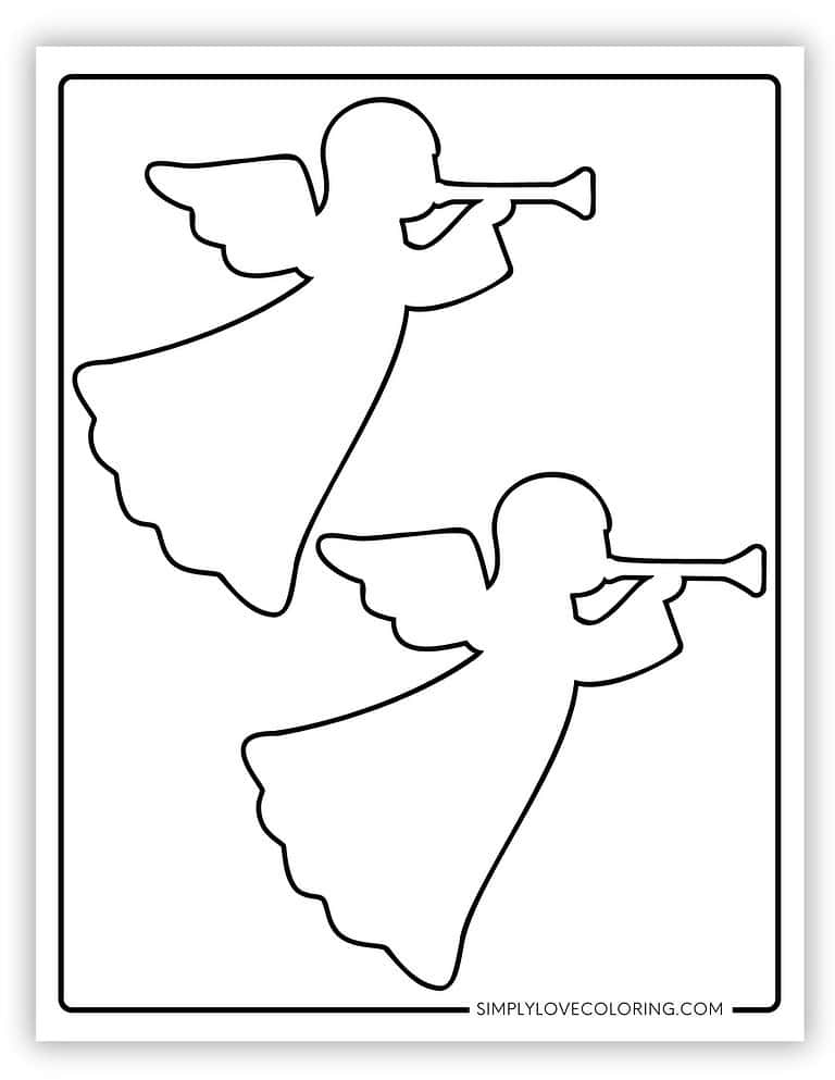 Angel Templates (Free PDF Printables) - Simply Love Coloring