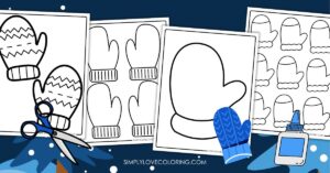 Mitten Templates (Free PDF Printables) - Simply Love Coloring