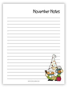 November Planner Printables (Free PDF Downloads) - Simply Love Coloring