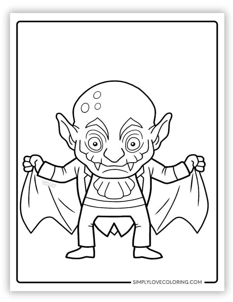 Vampire Coloring Pages (Free PDF Printables) - Simply Love Coloring