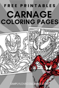 Carnage Coloring Pages (Free PDF Printables) - Simply Love Coloring
