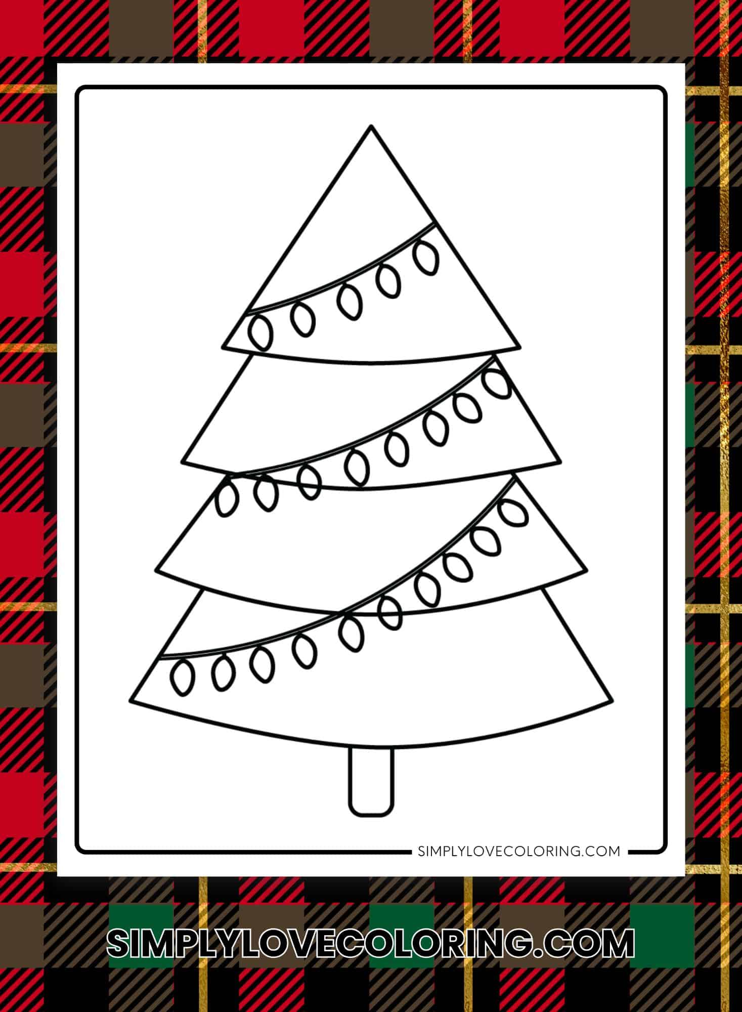 Christmas Tree Templates (Free PDF Printables) - Simply Love Coloring