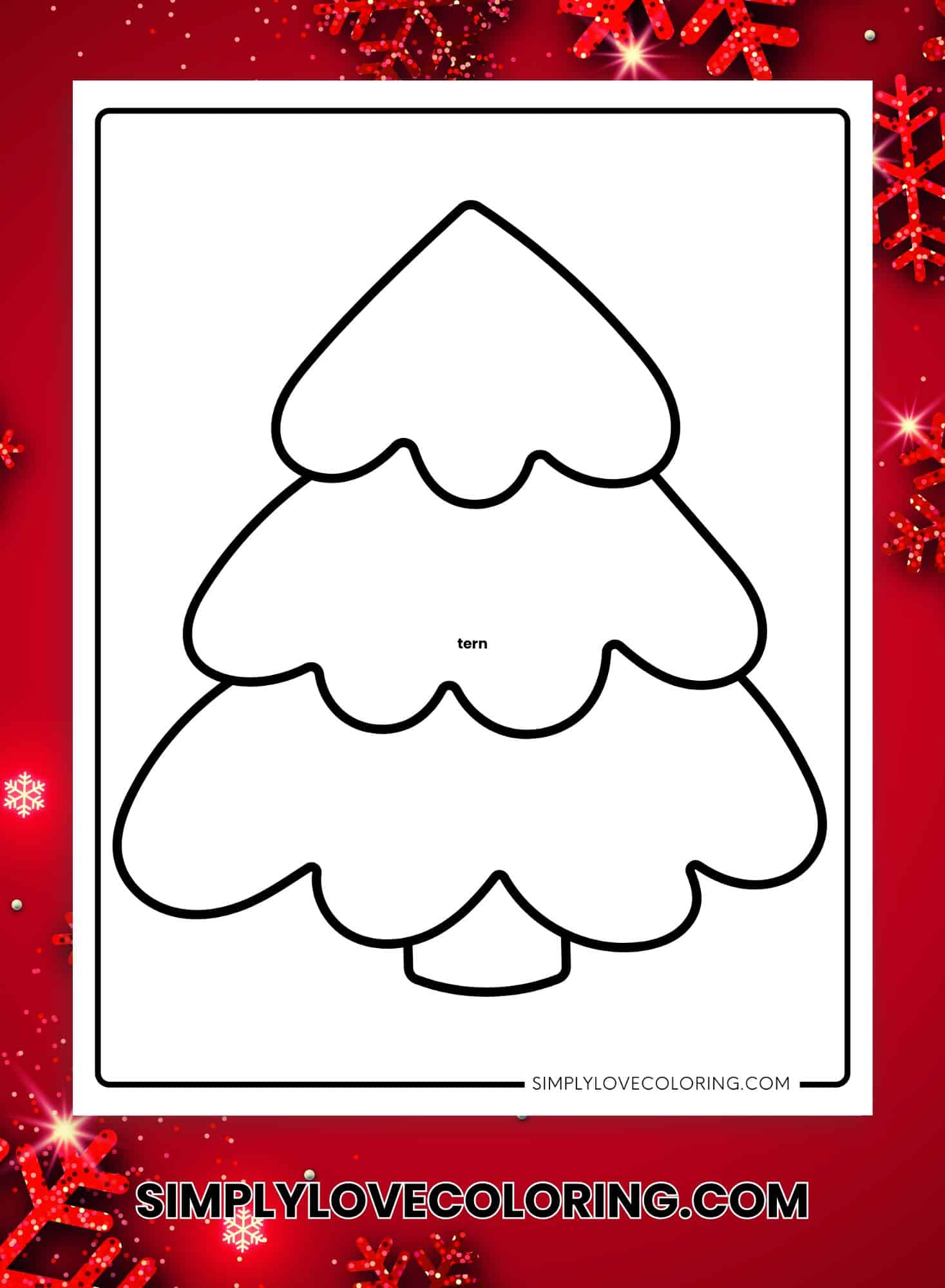 Christmas Tree Templates (Free PDF Printables) - Simply Love Coloring