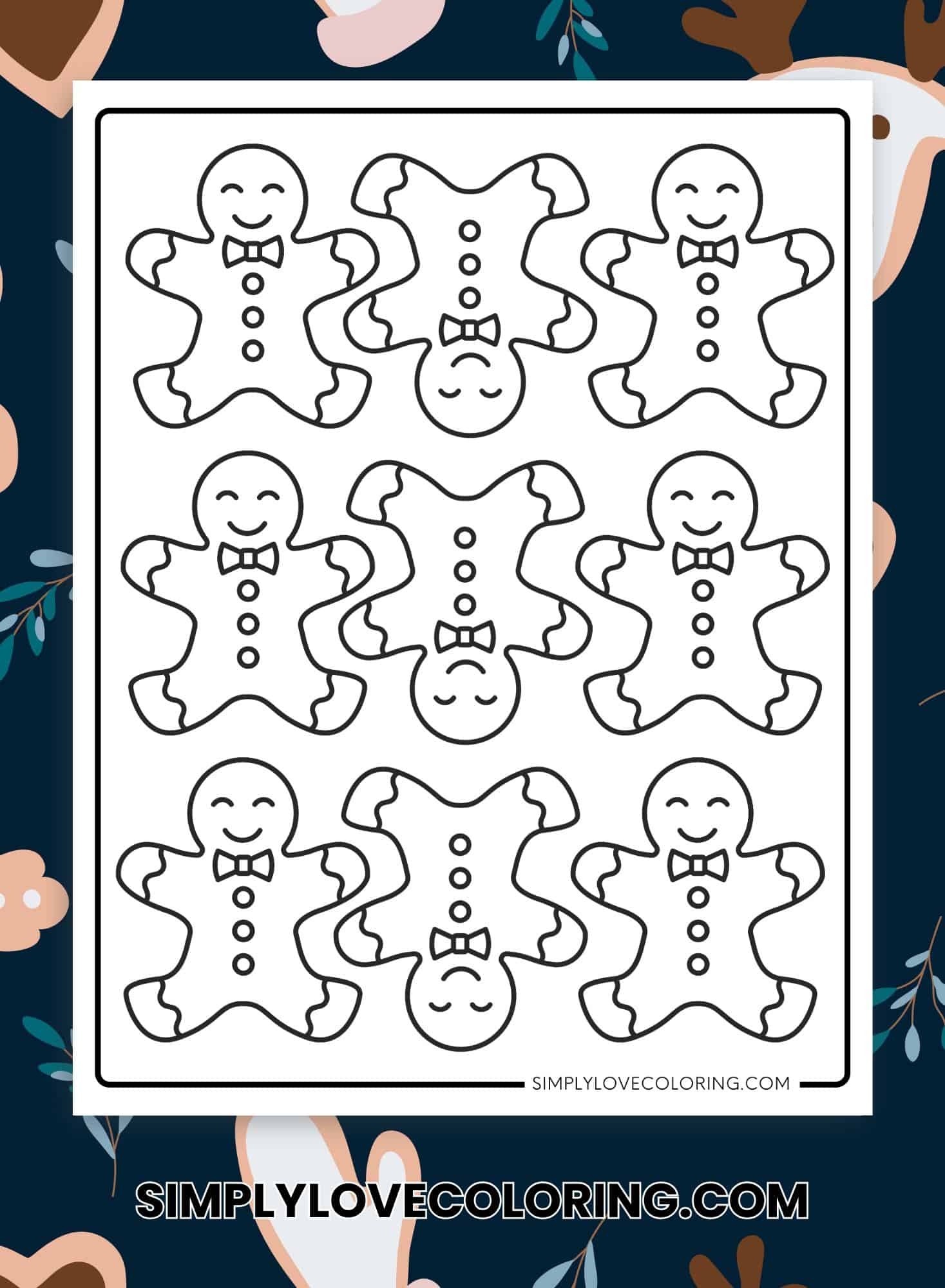 Gingerbread Man Templates (Free PDF Printables) - Simply Love Coloring