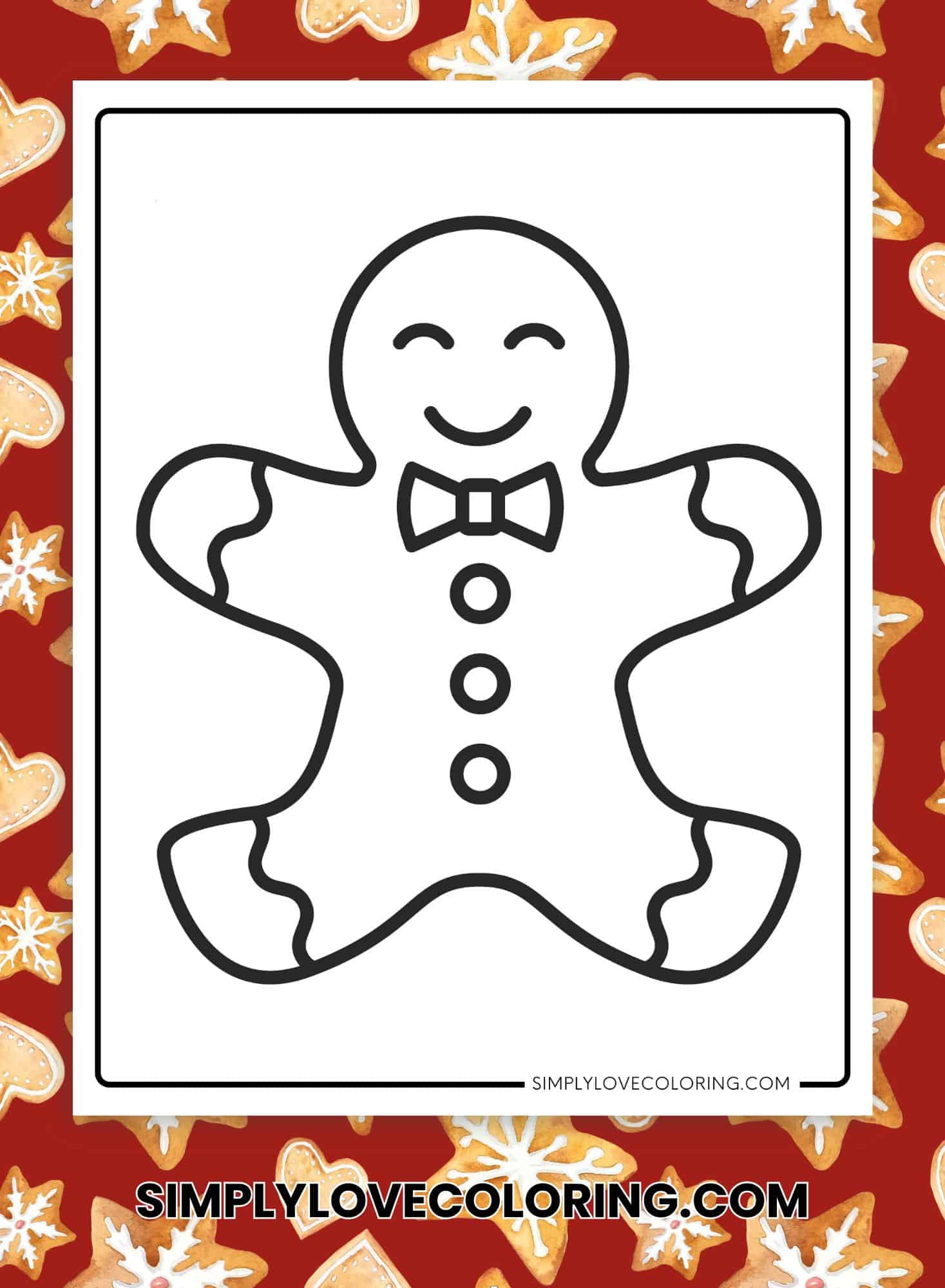 Gingerbread Man Templates (Free PDF Printables) - Simply Love Coloring