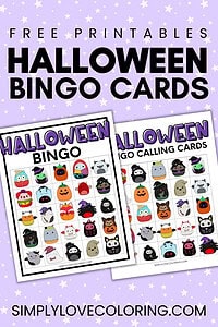Halloween Bingo Cards (Free PDF Printables) - Simply Love Coloring