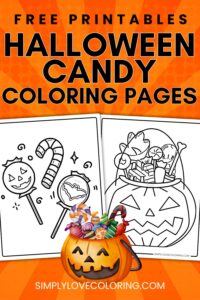 Halloween Candy Coloring Pages (Free PDF Printables) - Simply Love Coloring