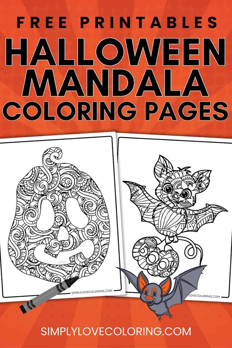 Halloween Mandala Coloring Pages (Free PDF Printables) - Simply Love ...