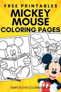 Mickey Mouse Coloring Pages (Free PDF Printables) - Simply Love Coloring