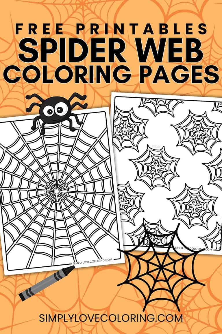 Spider Web Coloring Pages (Free PDF Printables) - Simply Love Coloring