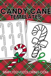Candy Cane Templates (Free PDF Printables) - Simply Love Coloring