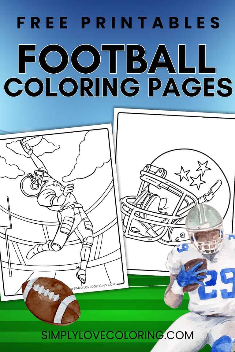 Fun Football Coloring Pages (Free PDF Printables) - Simply Love Coloring