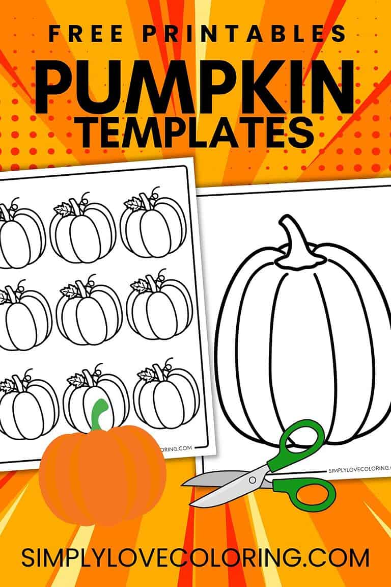 Pumpkin Templates (Free PDF Printables) - Simply Love Coloring