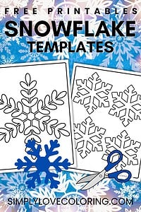 Snowflake Templates (Free PDF Printables) - Simply Love Coloring