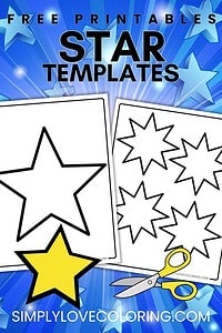 Star Templates (Free PDF Printables) - Simply Love Coloring
