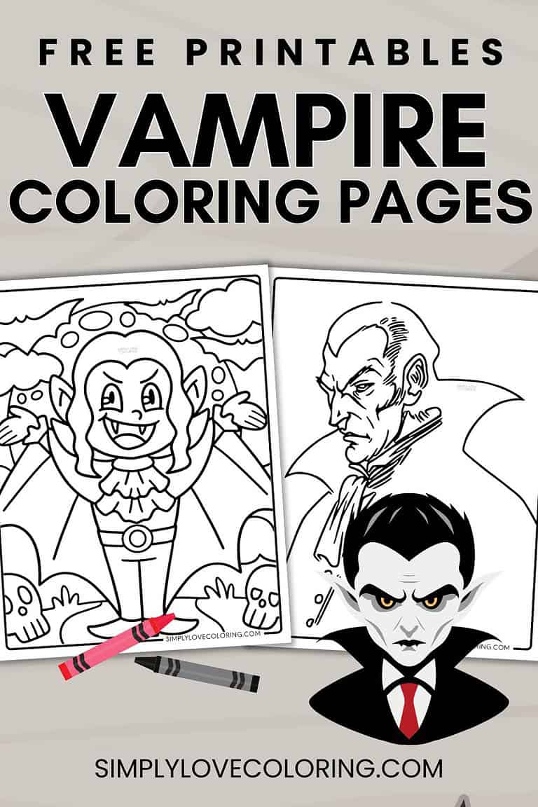 Vampire Coloring Pages (Free PDF Printables) - Simply Love Coloring