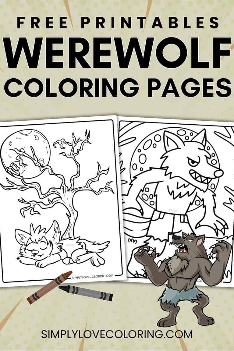 Werewolf Coloring Pages (Free PDF Printables) - Simply Love Coloring