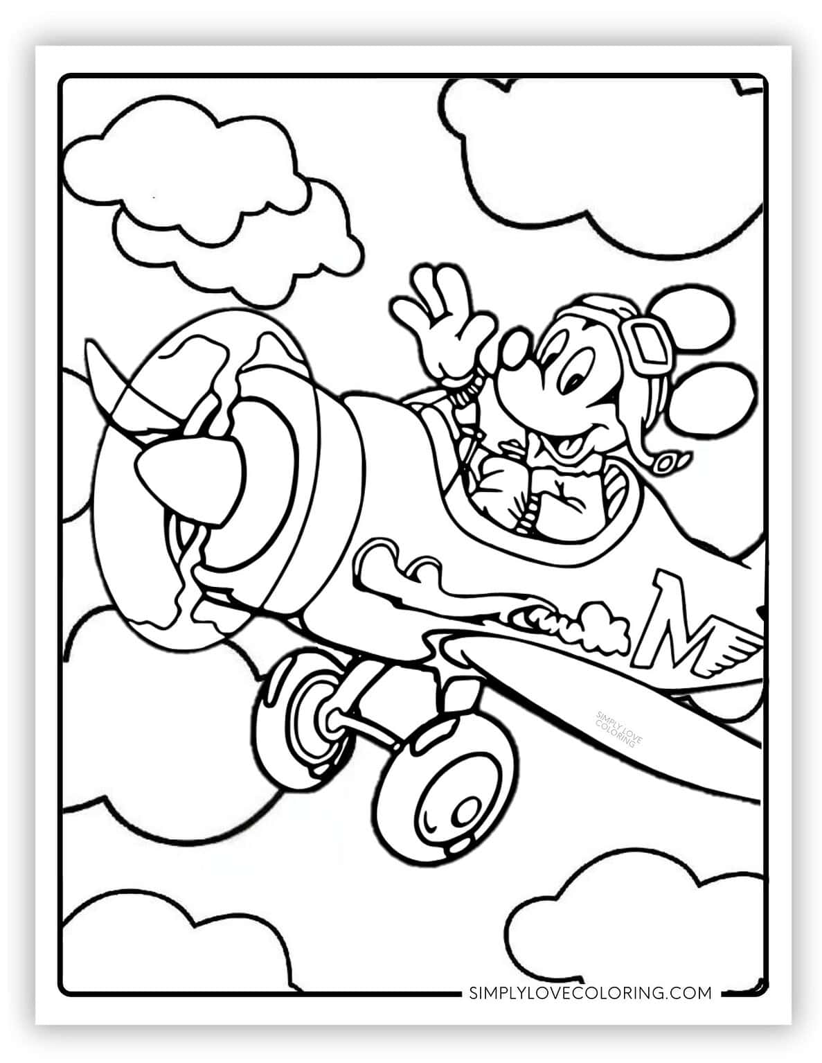 Mickey Mouse Coloring Pages (Free PDF Printables) - Simply Love Coloring