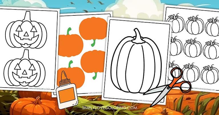 Pumpkin Templates (Free PDF Printables) - Simply Love Coloring