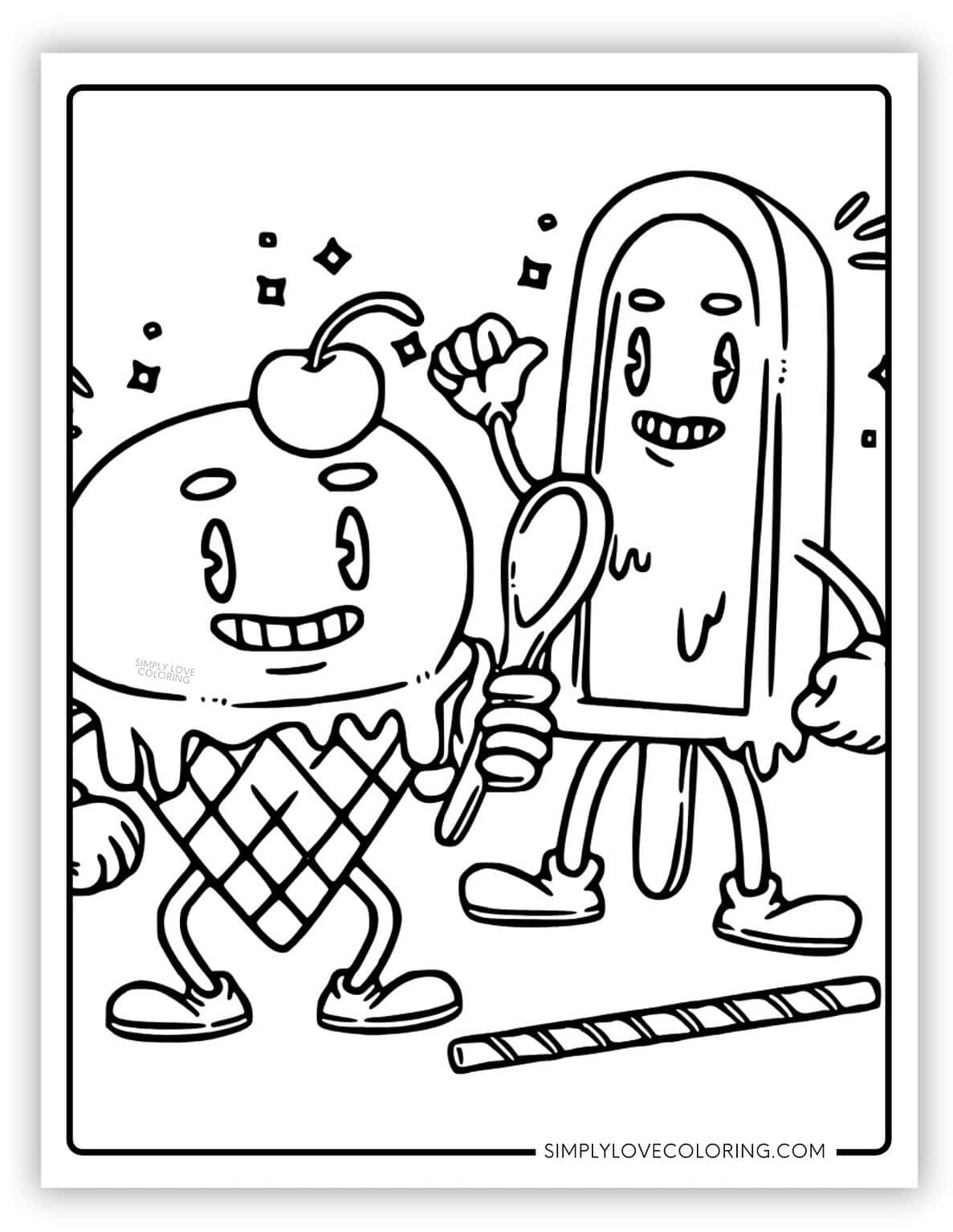 Ice Cream Coloring Pages (Free PDF Printables) - Simply Love Coloring