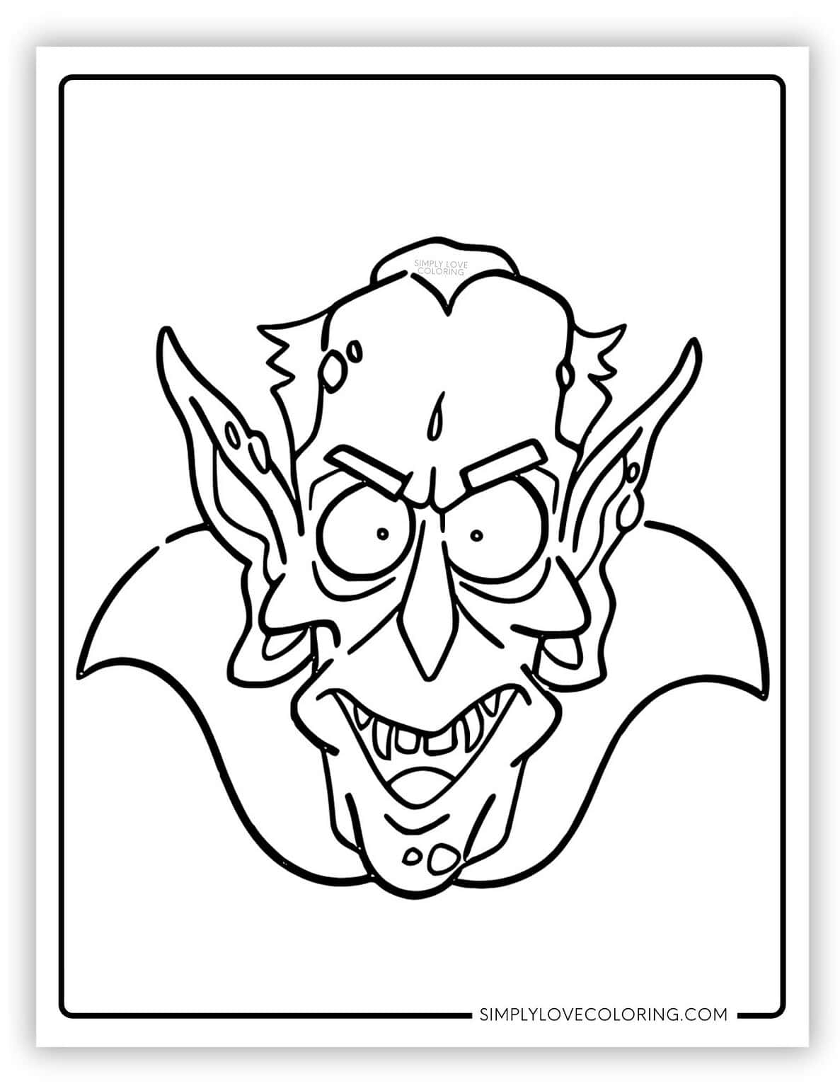 Vampire Coloring Pages (Free PDF Printables) - Simply Love Coloring