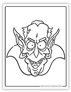 Vampire Coloring Pages (Free PDF Printables) - Simply Love Coloring