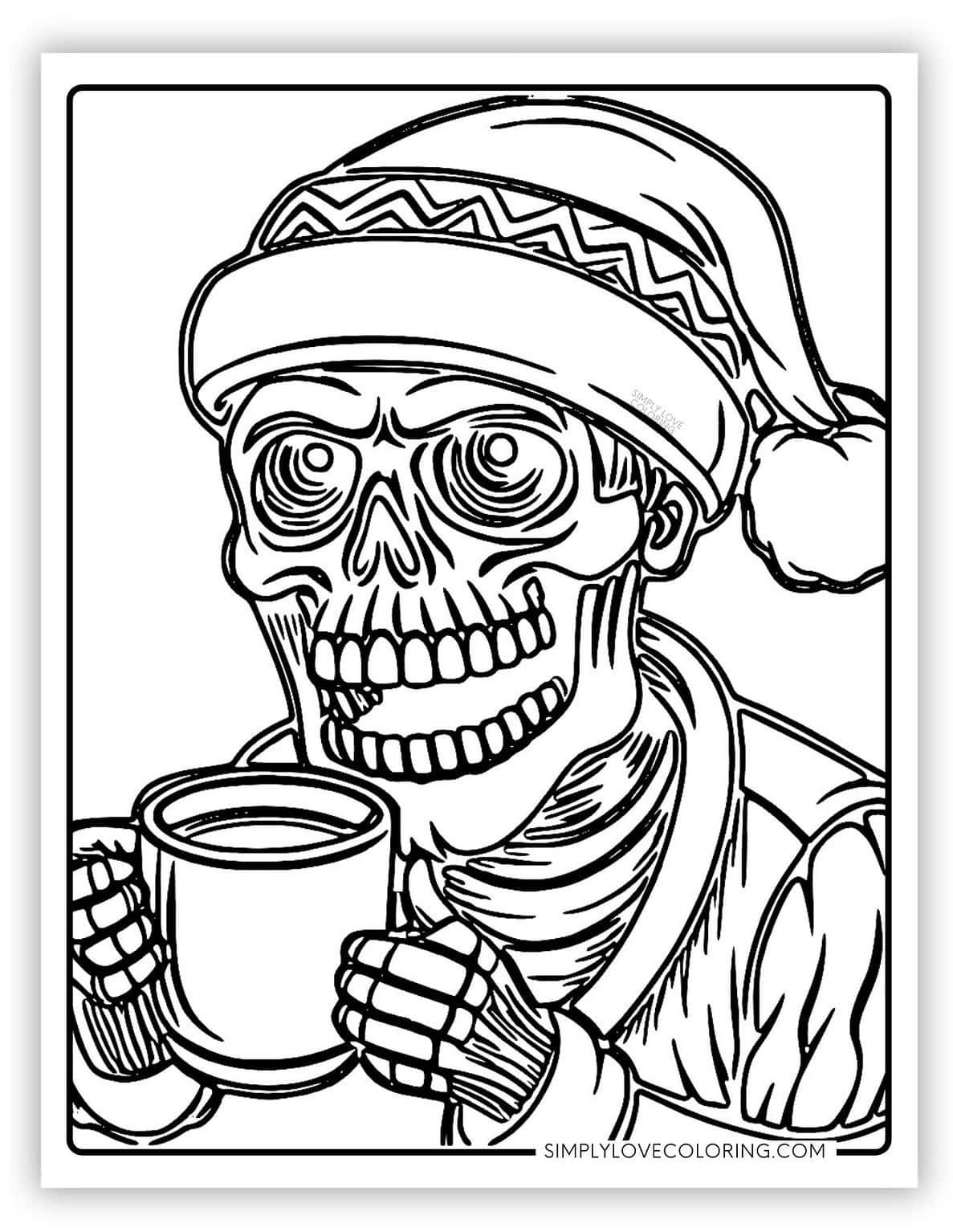 Skeleton Coloring Pages (Free PDF Printables) - Simply Love Coloring
