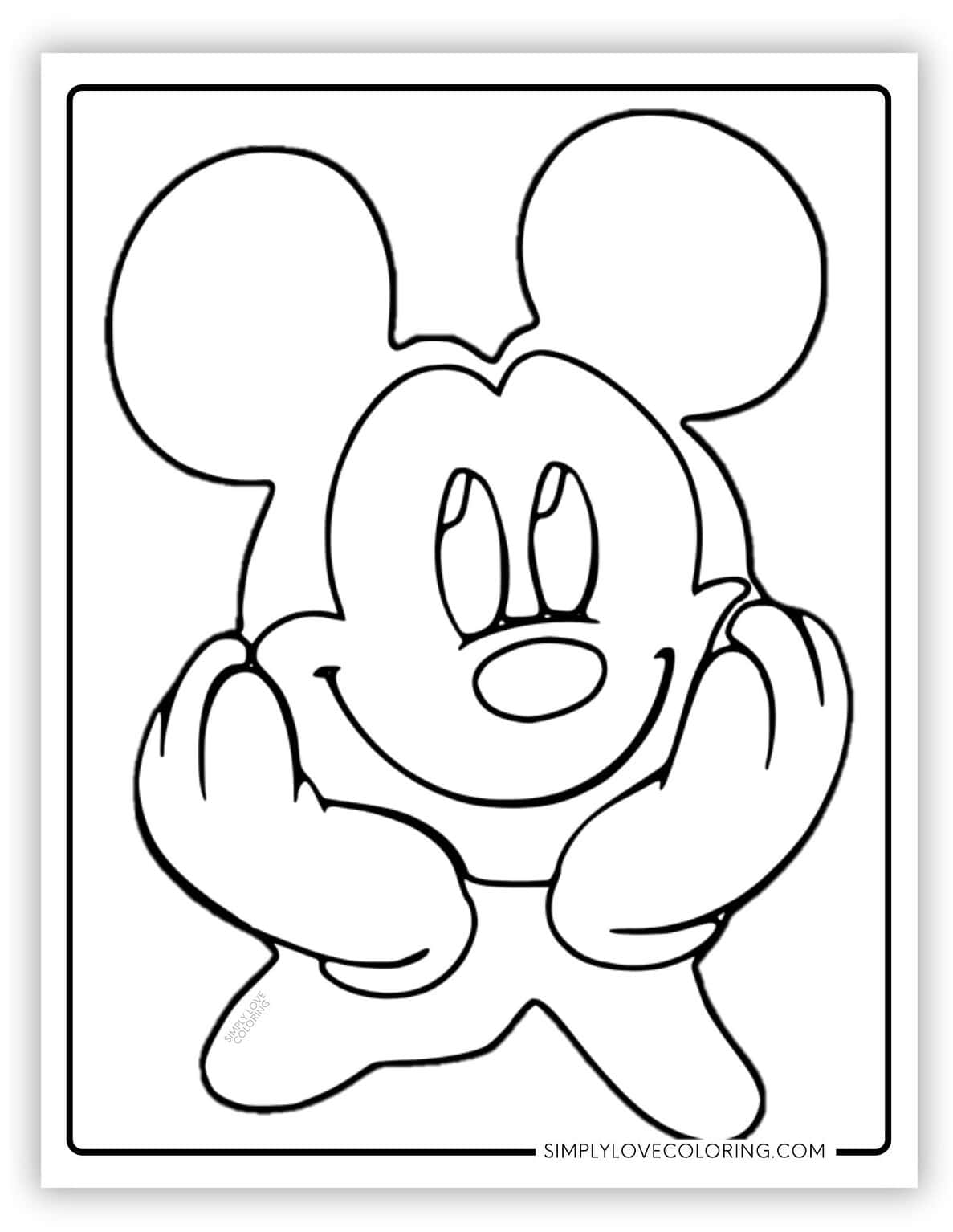 Mickey Mouse Coloring Pages (Free PDF Printables) - Simply Love Coloring