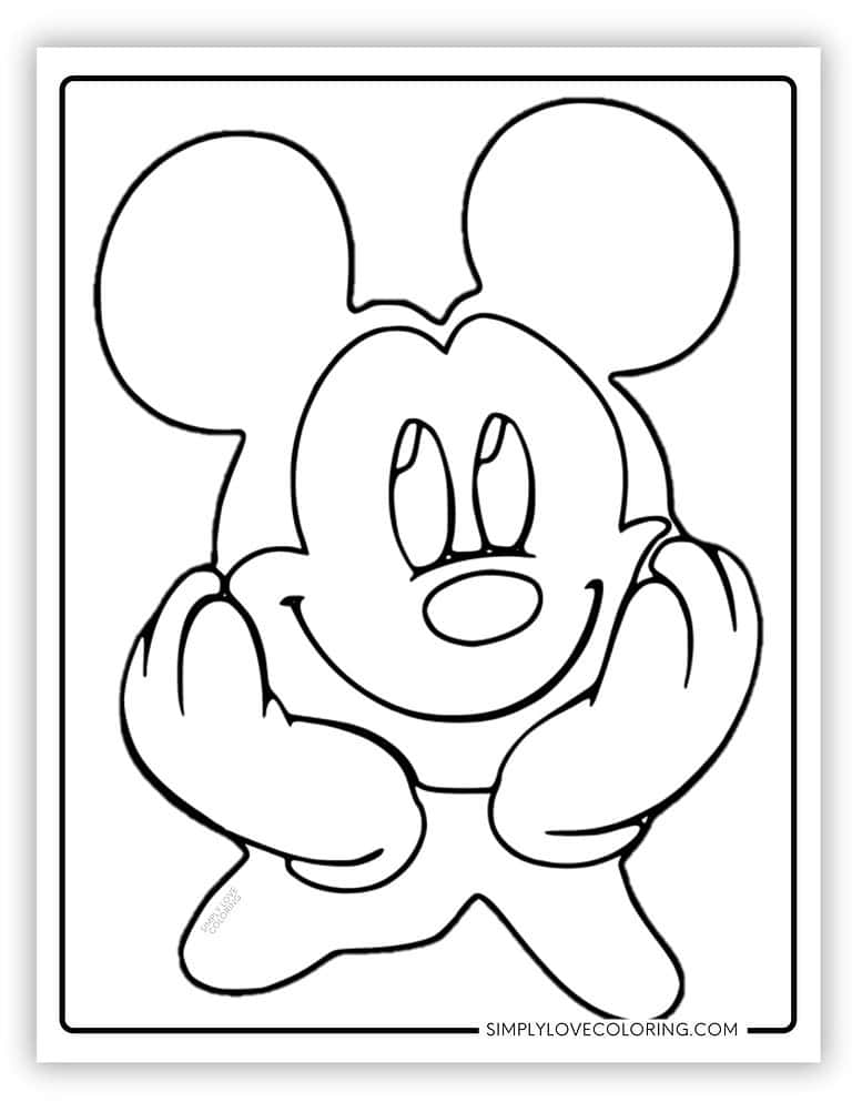 Mickey Mouse Coloring Pages (Free PDF Printables) - Simply Love Coloring