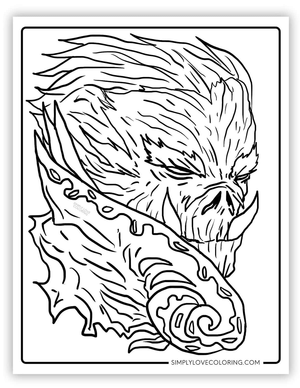 Werewolf Coloring Pages (Free PDF Printables) - Simply Love Coloring
