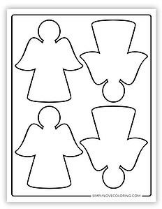 Angel Templates (Free PDF Printables) - Simply Love Coloring