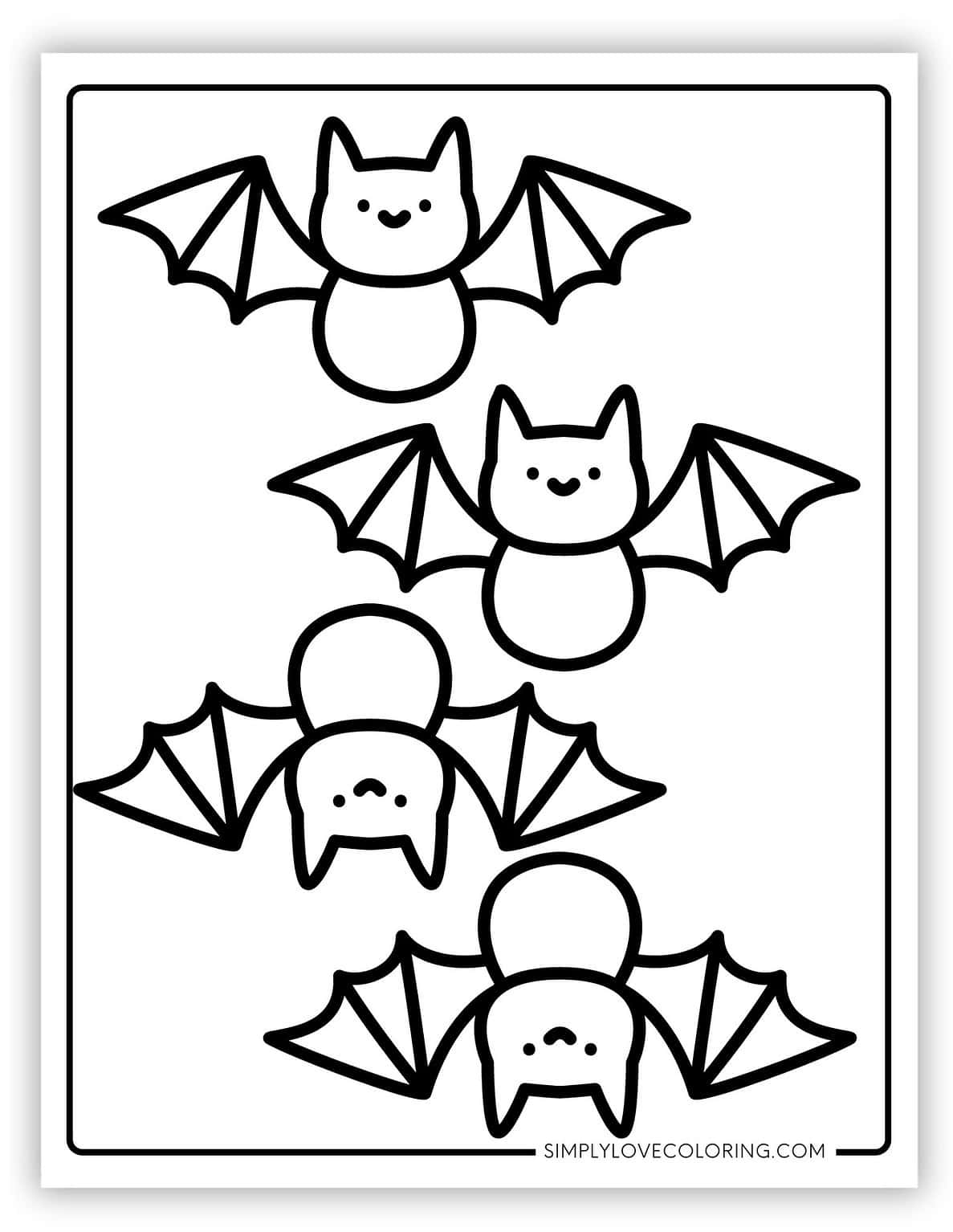 Bat Templates (Free PDF Printables) - Simply Love Coloring