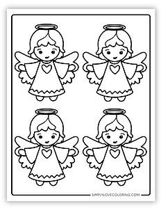 Angel Templates (Free PDF Printables) - Simply Love Coloring