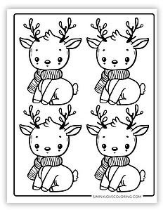 Reindeer Templates (Free PDF Printables) - Simply Love Coloring