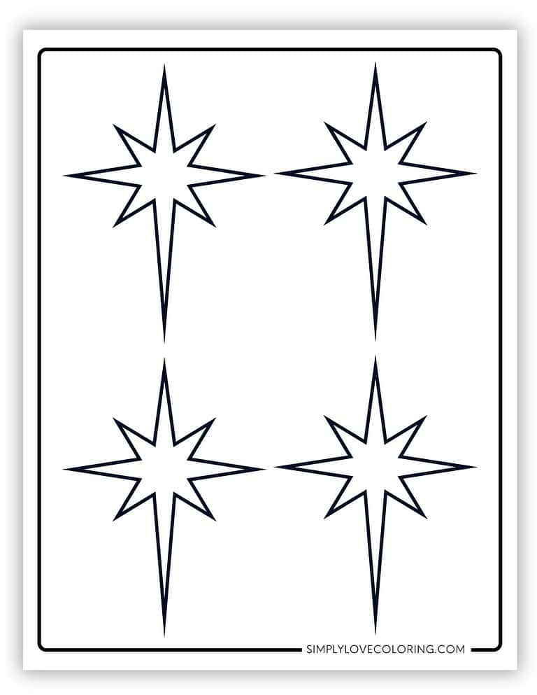 Star Templates (Free PDF Printables) - Simply Love Coloring