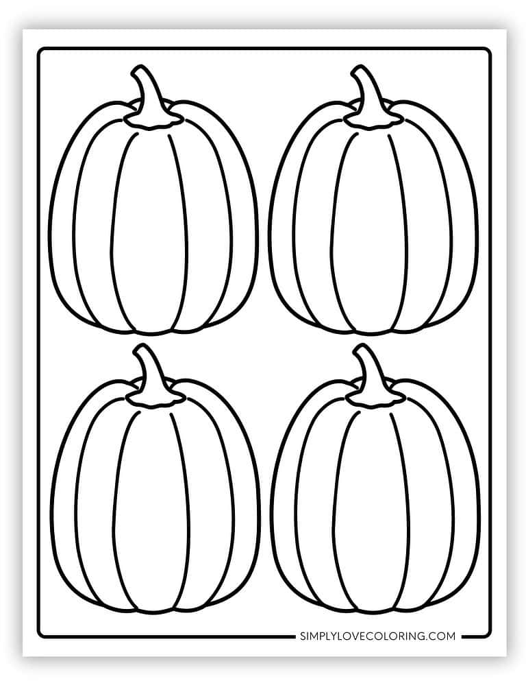 Pumpkin Templates (Free PDF Printables) - Simply Love Coloring