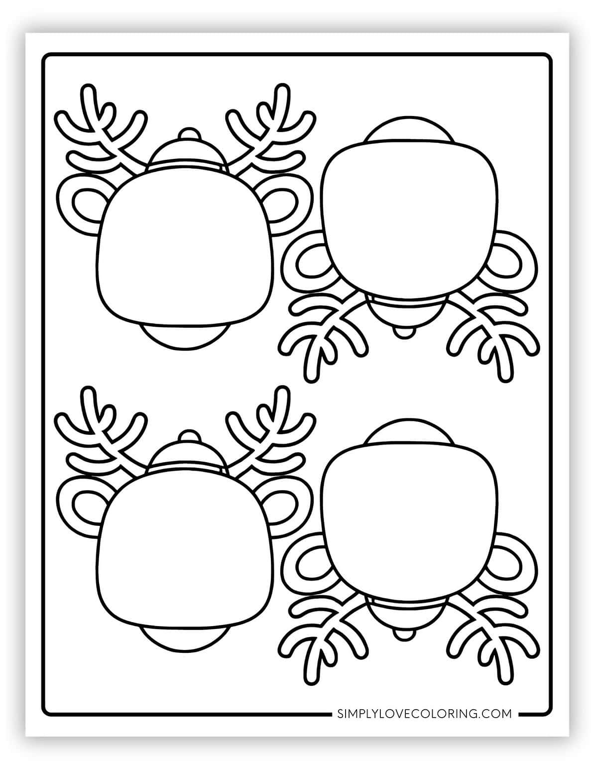 Reindeer Templates (Free PDF Printables) - Simply Love Coloring