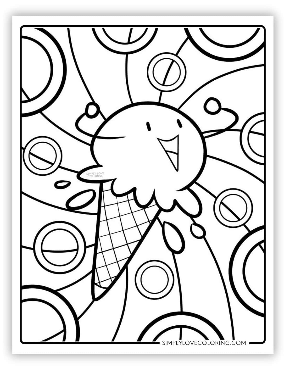 Ice Cream Coloring Pages (Free PDF Printables) - Simply Love Coloring