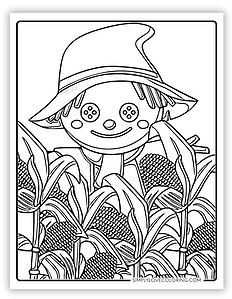Scarecrow Coloring Pages (Free PDF Printables) - Simply Love Coloring