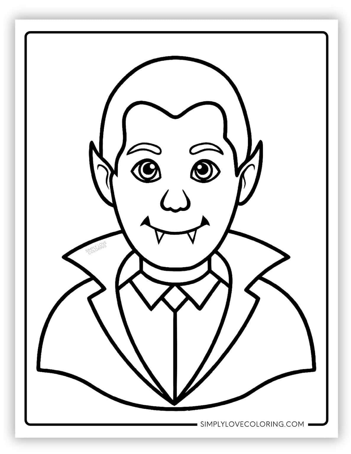 Vampire Coloring Pages (Free PDF Printables) - Simply Love Coloring