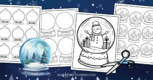 Snow Globe Templates (Free PDF Printables) - Simply Love Coloring