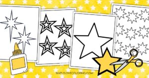 Star Templates (Free PDF Printables) - Simply Love Coloring
