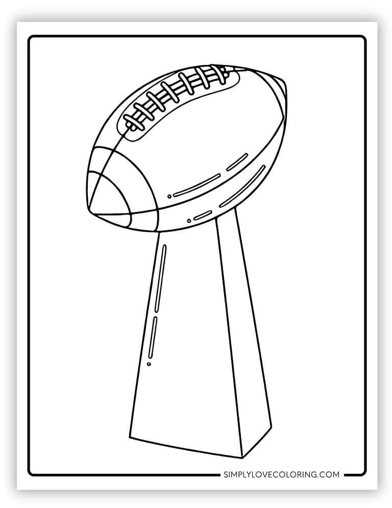 Fun Football Coloring Pages (Free PDF Printables) - Simply Love Coloring