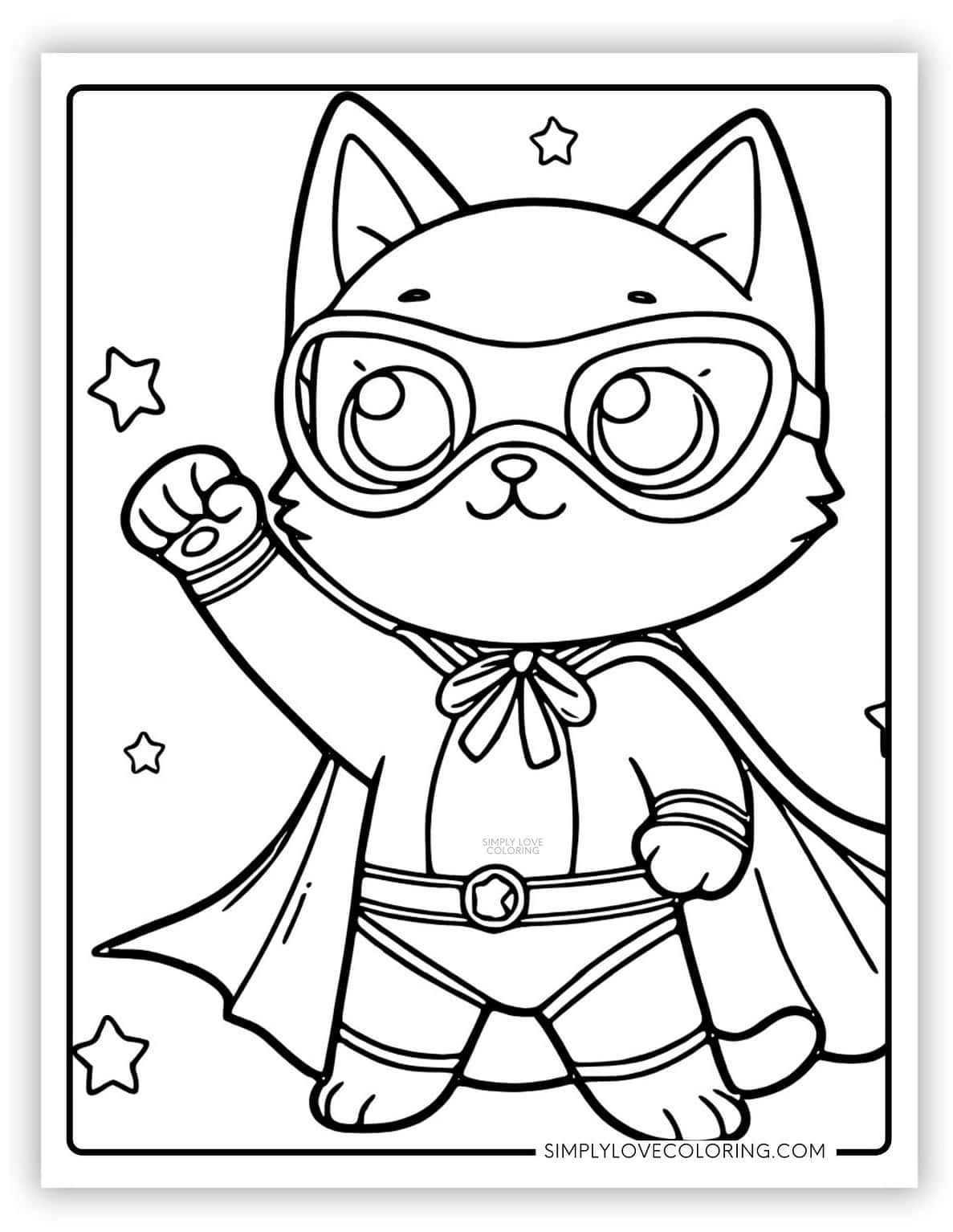 Cute Kitten Coloring Pages (Free PDF Printables) - Simply Love Coloring